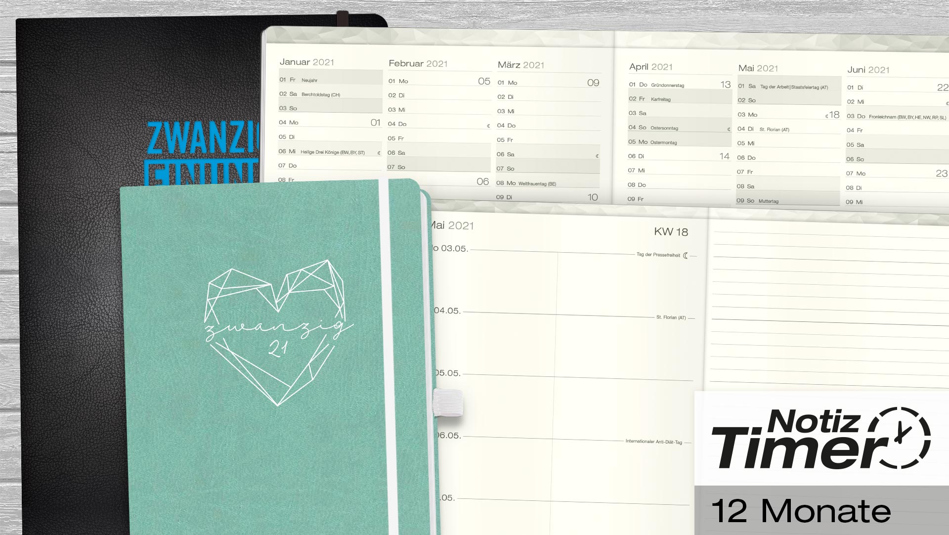 Kalender speziell für den Büro-Alltag! »Business-Timer« 2020/21