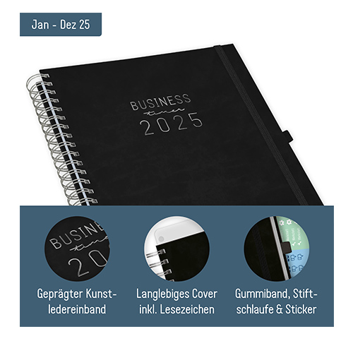 Terminkalender Business-Timer 2024 A4 I Häfft Verlag